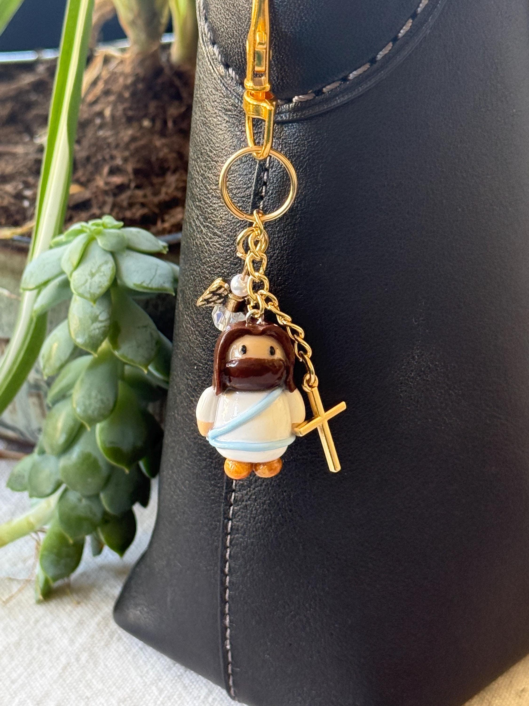 Handmade Tiny Jesus Charm | Polymer Clay | Christian Gift - Etsy