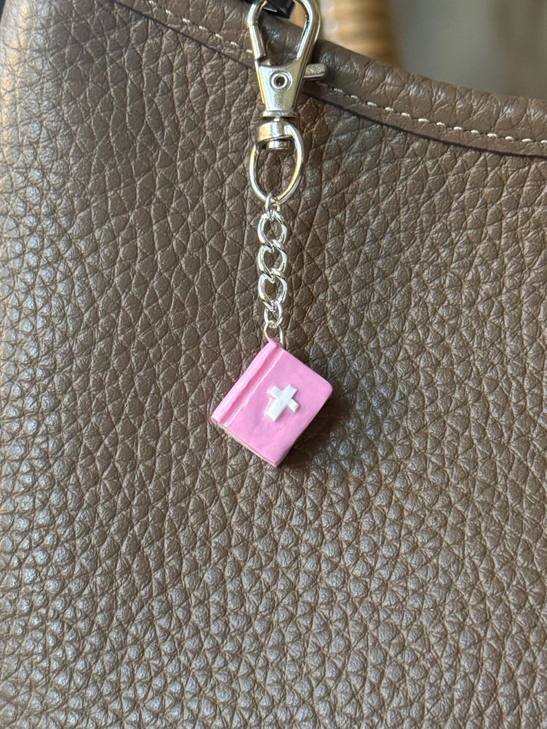 Handmade Tiny Bible Charm | Polymer Clay | Christian Gift - Etsy