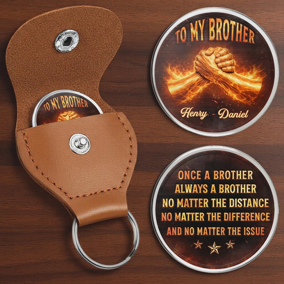 Custom Pocket Hug, Once a Brother Always a Brother Pocket Hug Keychain ...