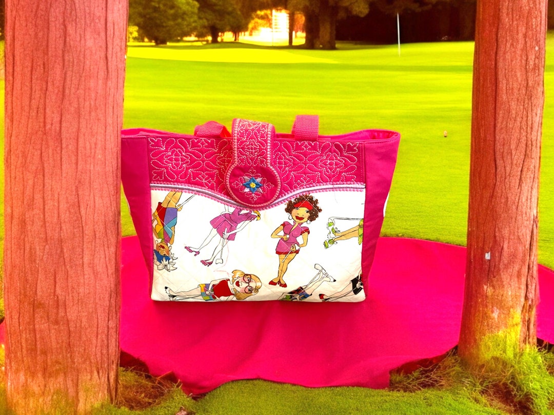 Bright Pink Ladies Golf Purse, Women's Golf Tote - Etsy