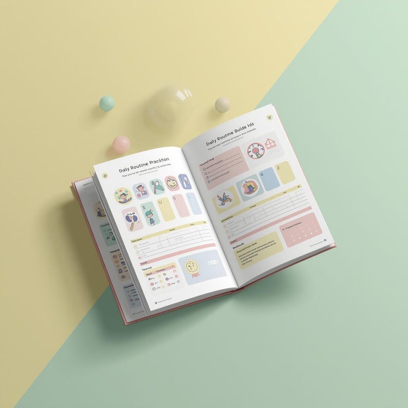 Printable Kids Routine Chart: Visual Schedule for Autism & ADHD (PDF ...