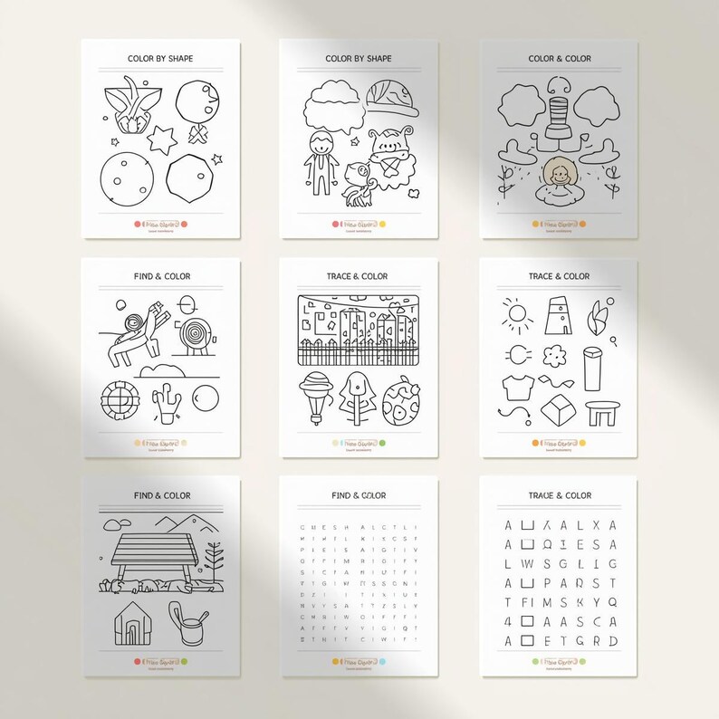 Color by Shape for Kids | Preschool Shapes Printable | Educational ...