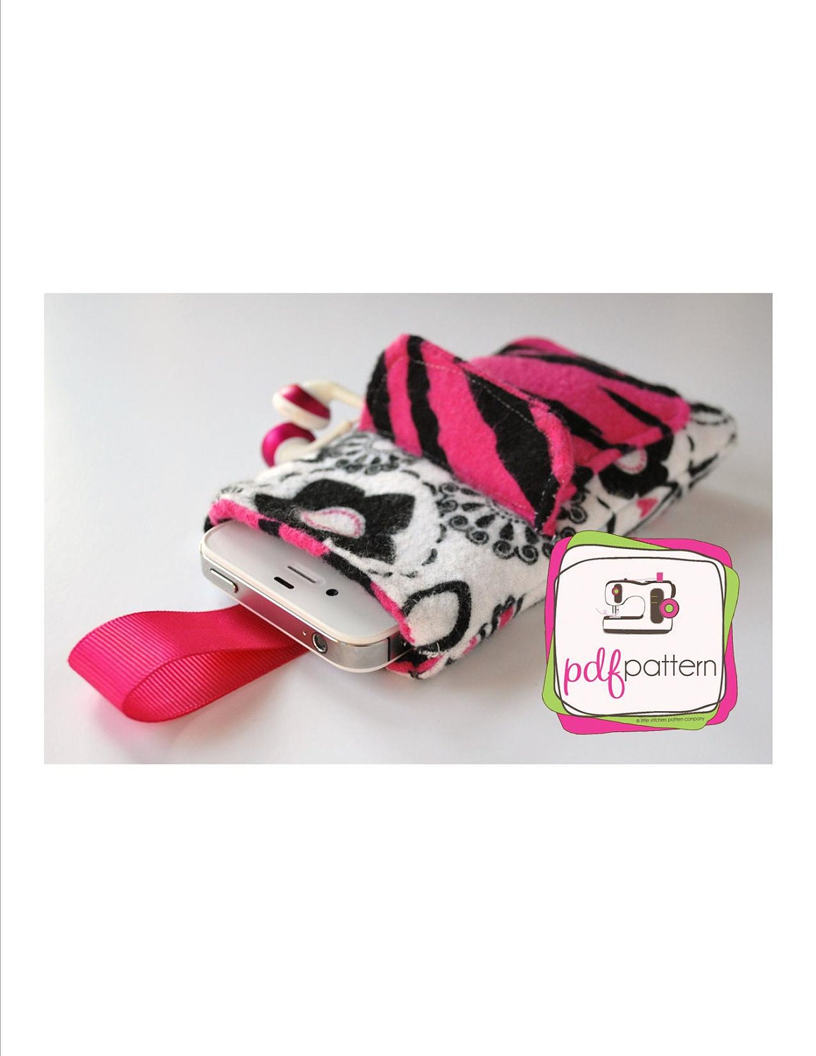 Pdf Itouch or iPhone Gadget Case Sewing Pattern - INSTANT DOWNLOAD ...