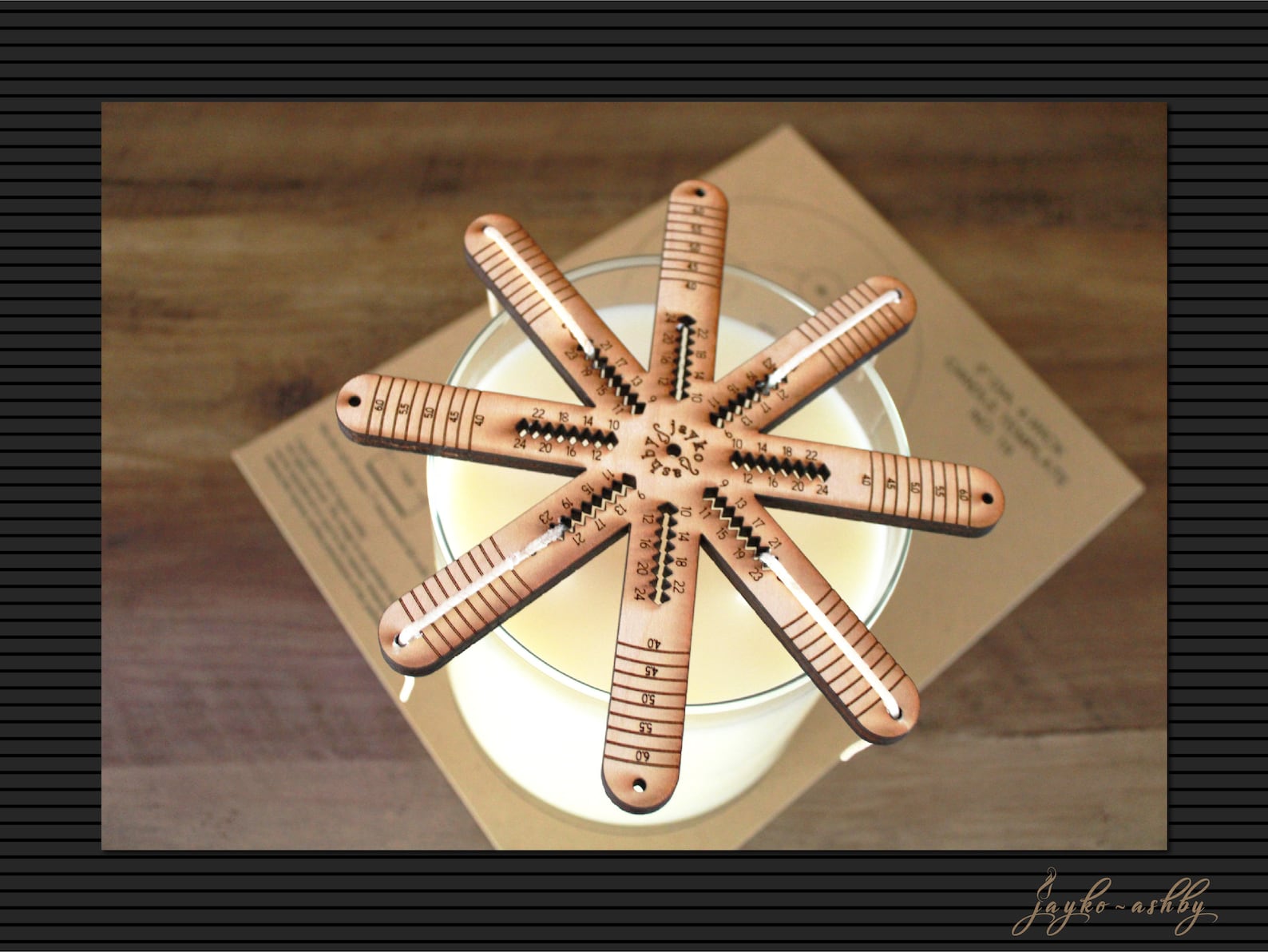 4 Round 4-Wick Candle Wick Centering Template | Etsy