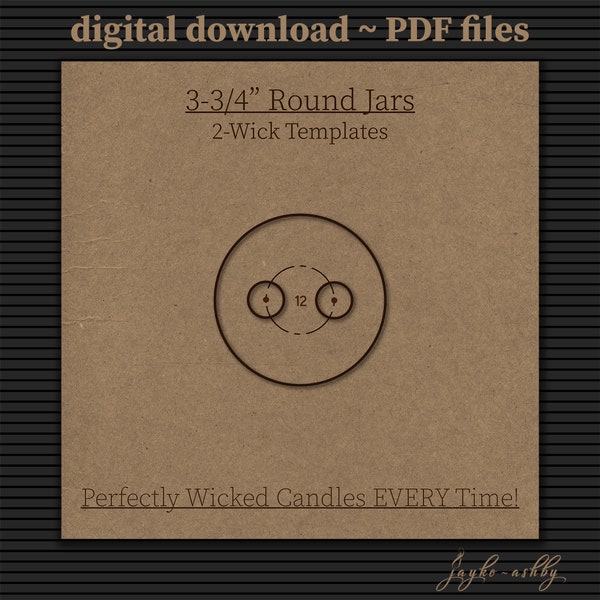 Wick Centering Template - Etsy