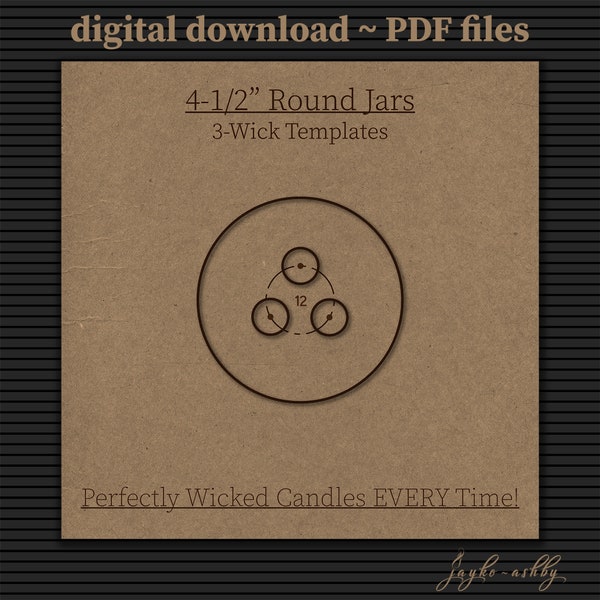 Wick Centering Template - Etsy