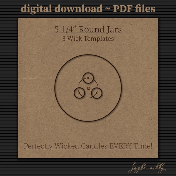 Wick Centering Template - Etsy