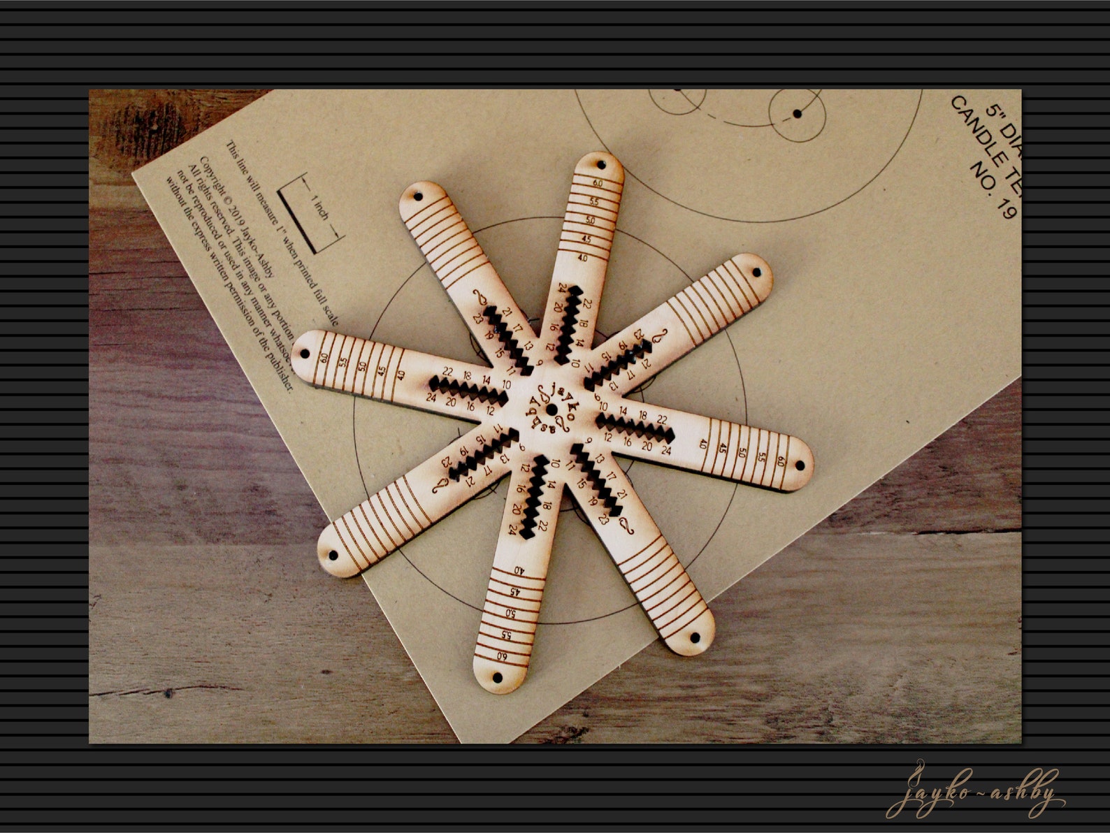 4 Round 4-wick Candle Wick Centering Template - Etsy