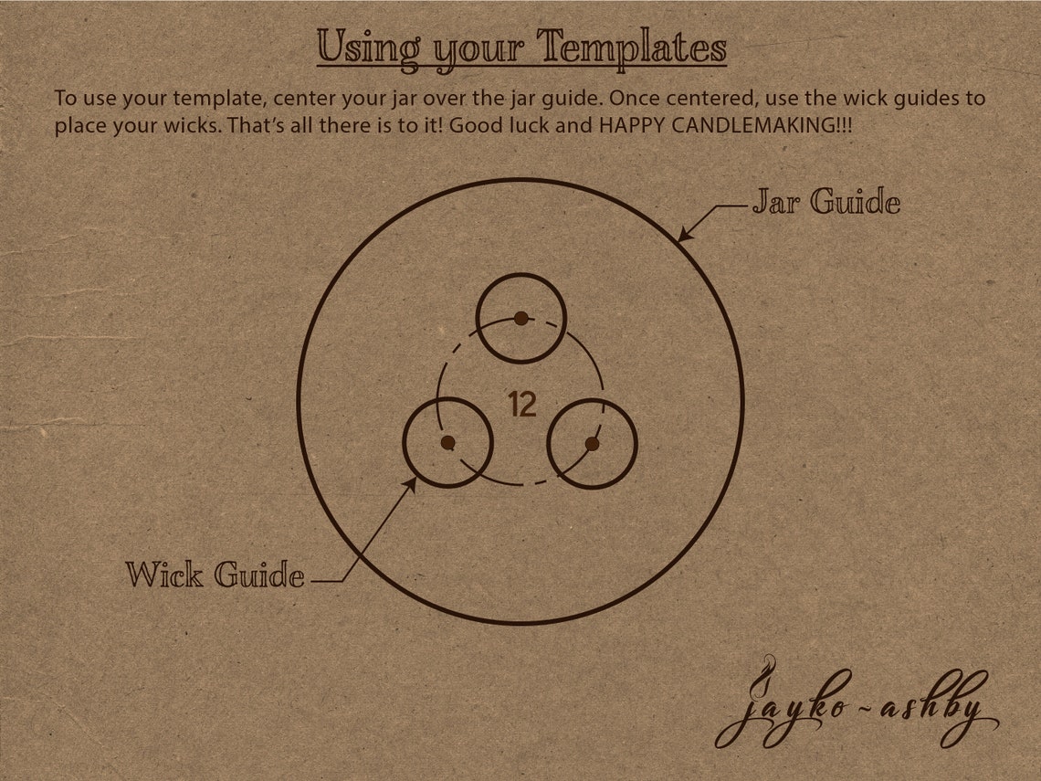 Printable Wick Centering Template