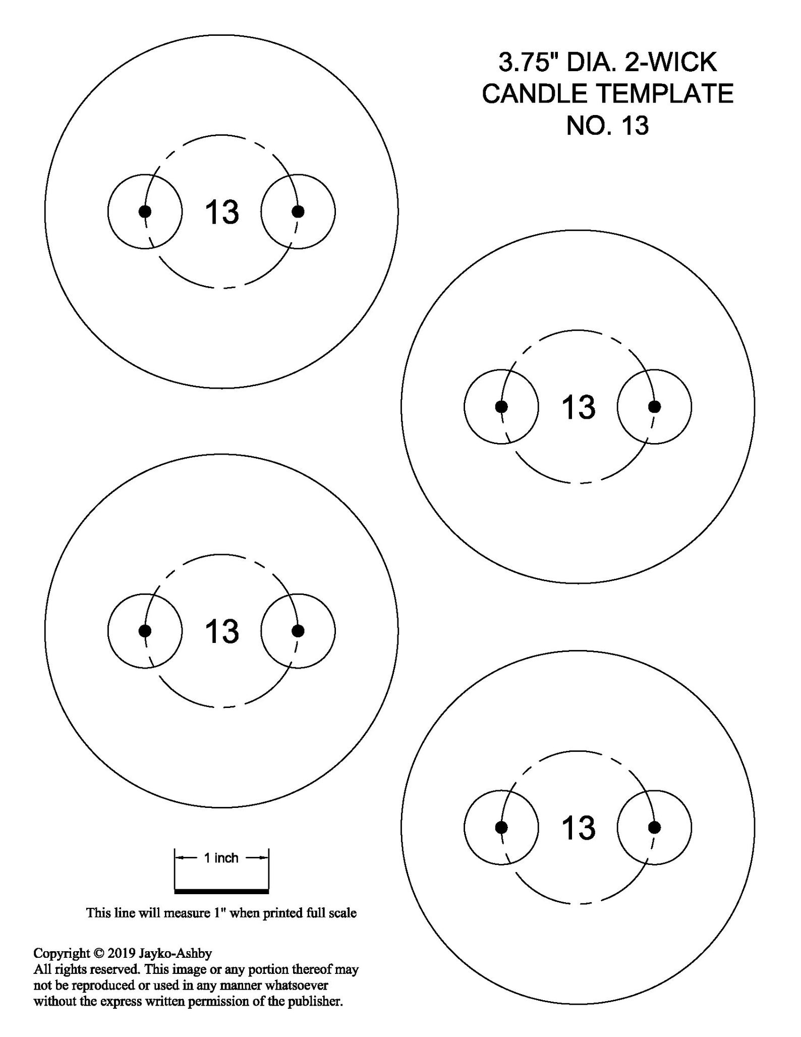 Wick Centering Template Bundle | Round Candle Jars | Candle Making ...