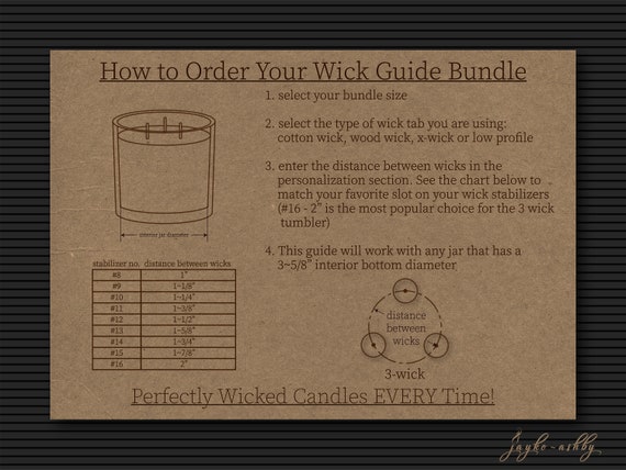 Candlescience Wick Guide 250 Pcs Wooden Candle Wicks Wicks Stickers