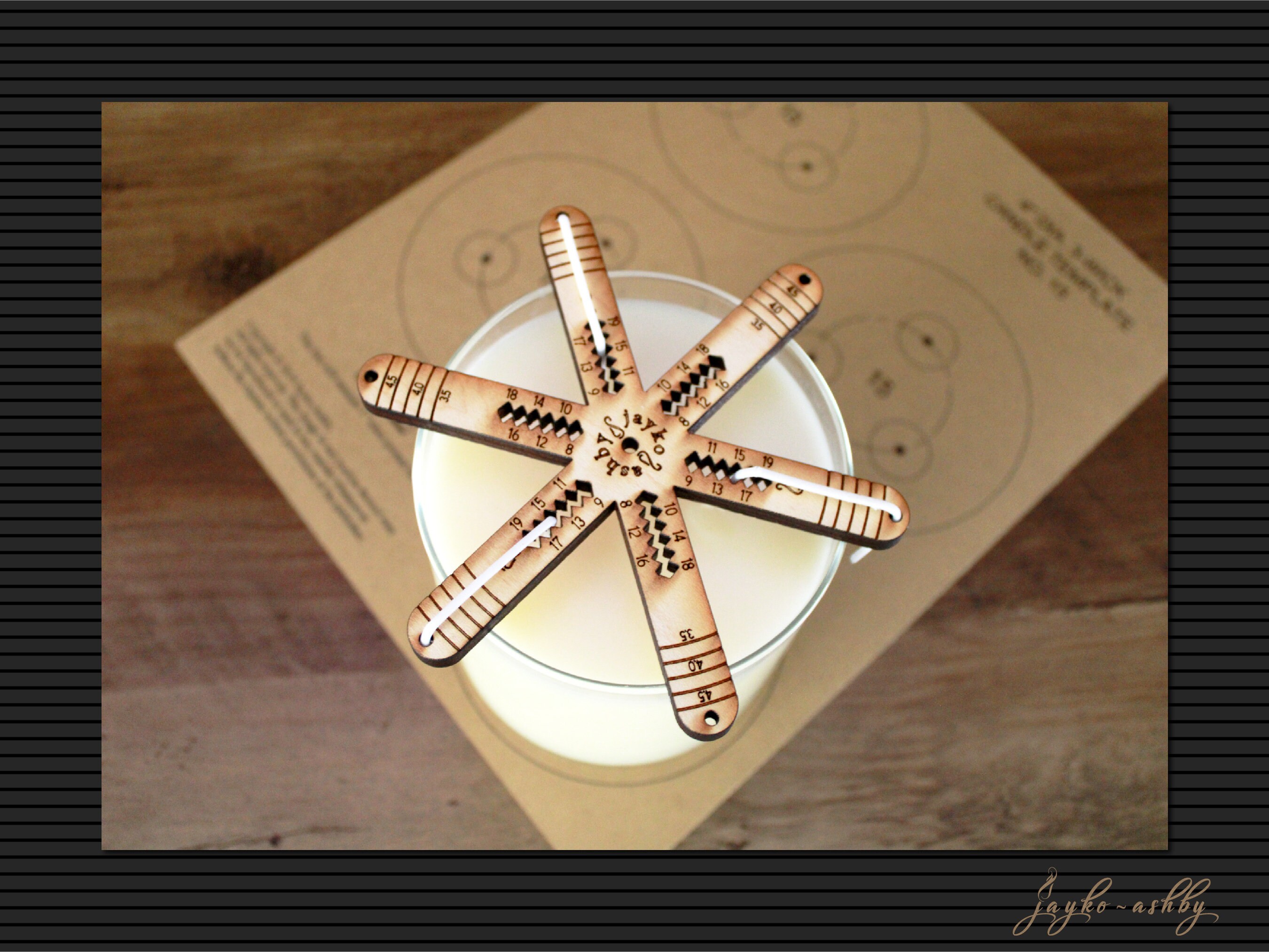 Wick Centering Template Bundle Round And Square Candle Jar Etsy