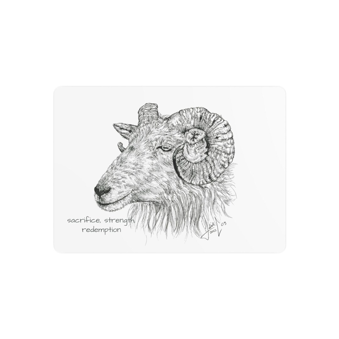 Rustic Ram Metal Wall Art Sign, Farmhouse Decor, Animal Lover Gift ...