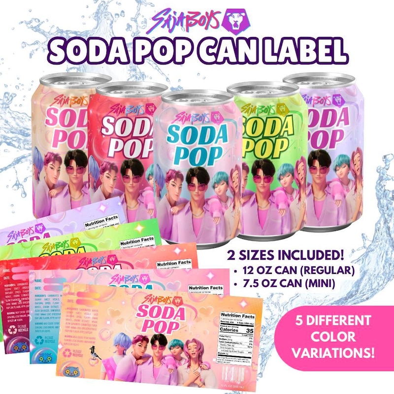 Kpop Demon Hunters Soda Can - Etsy