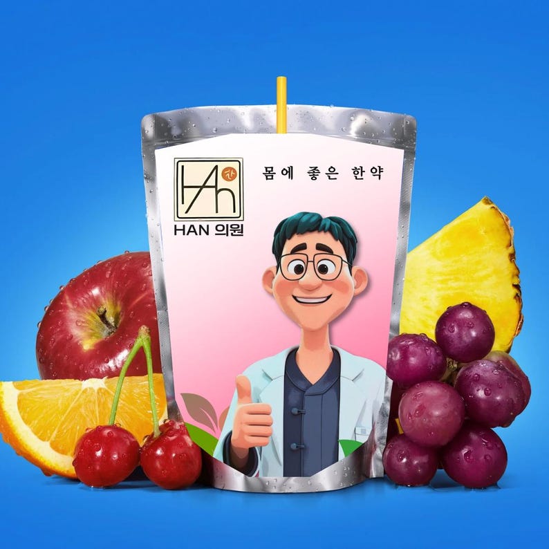 Kpop Demon Hunters Party Favors | Dr. Han Tonic Drink Label (digital ...