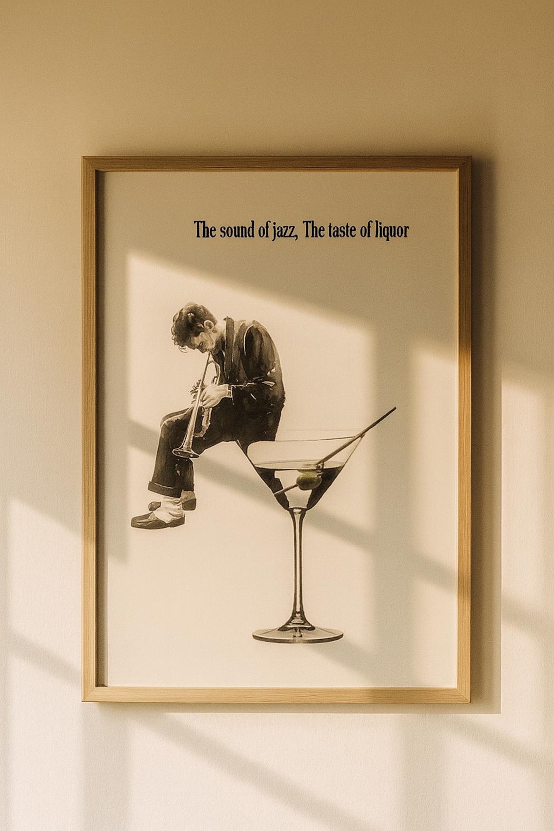 Chet Baker Jazz & Martini Poster (digital Download), Minimal Printable ...