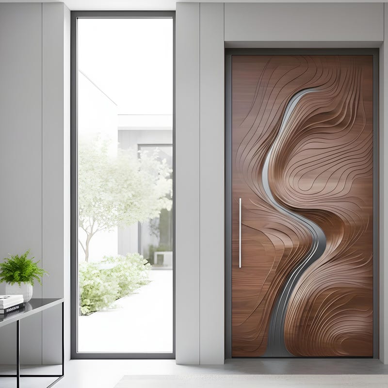 Teak Wood Door With No - Etsy Canada