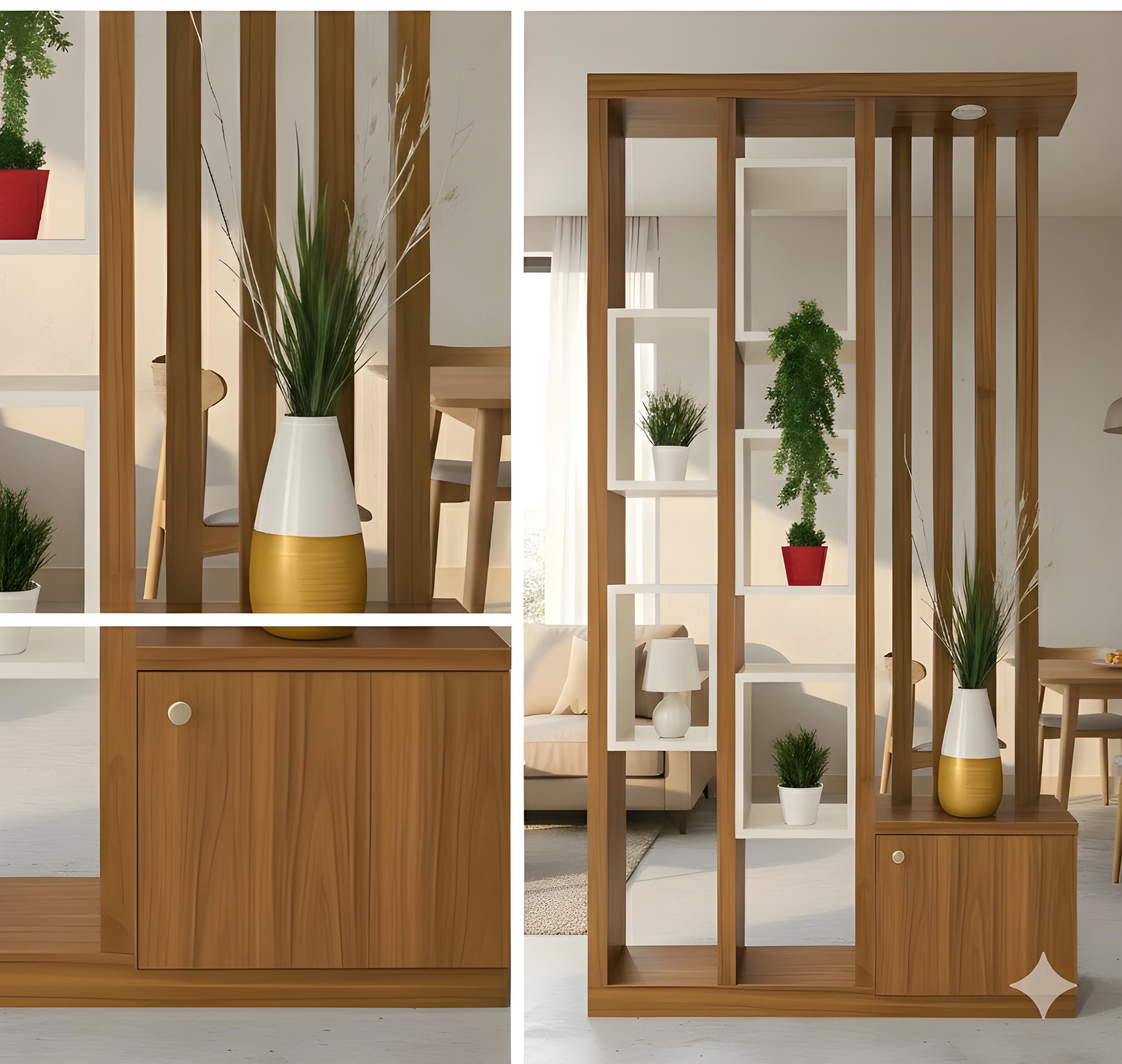 Carved Room Rack Shelf Separator Screen Wall Panel, Multifunction Room ...