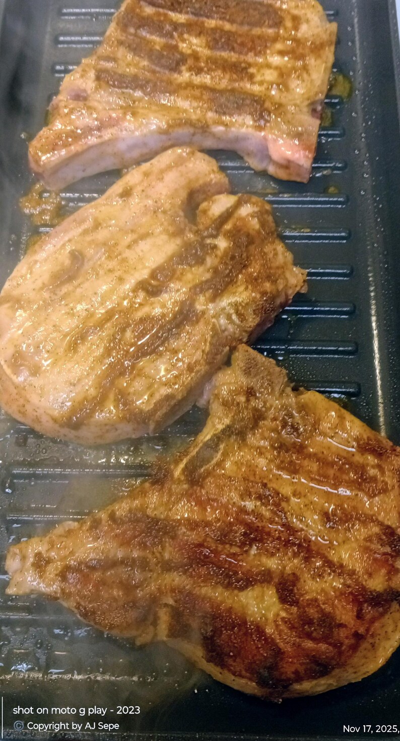 Anthony’s Grilled Pork Chops | Printable Recipe Card | Tender, Juicy ...