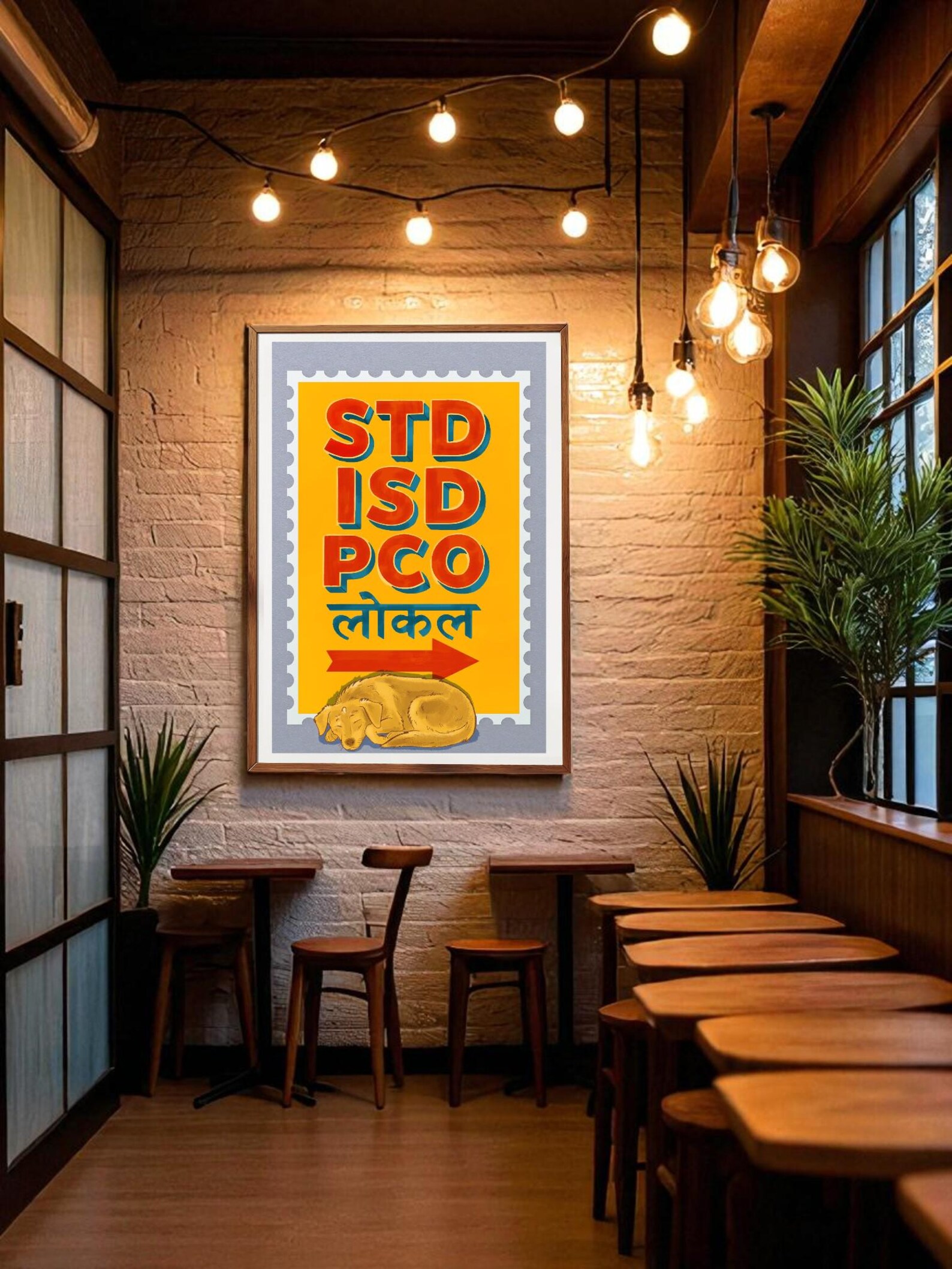 Indian STD ISD Sign Art Print: Nostalgic Retro Decor (digital Download ...