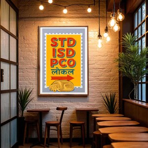 Indian STD ISD Sign Art Print: Nostalgic Retro Decor (digital Download ...