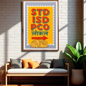 Indian STD ISD Sign Art Print: Nostalgic Retro Decor (digital Download ...