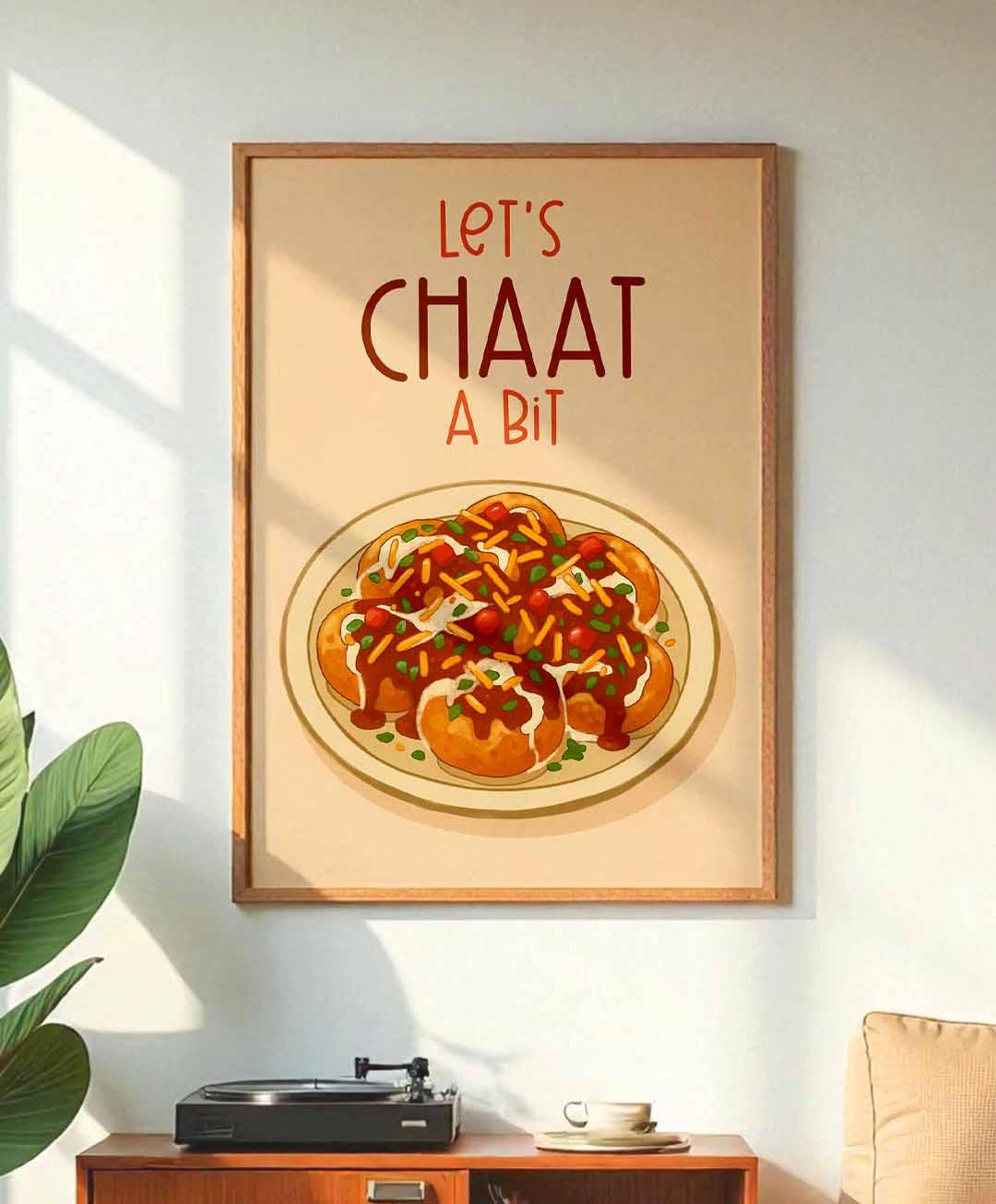Indian Chaat Poster – Funny Food Pun Kitchen Art (digital Download) - Etsy