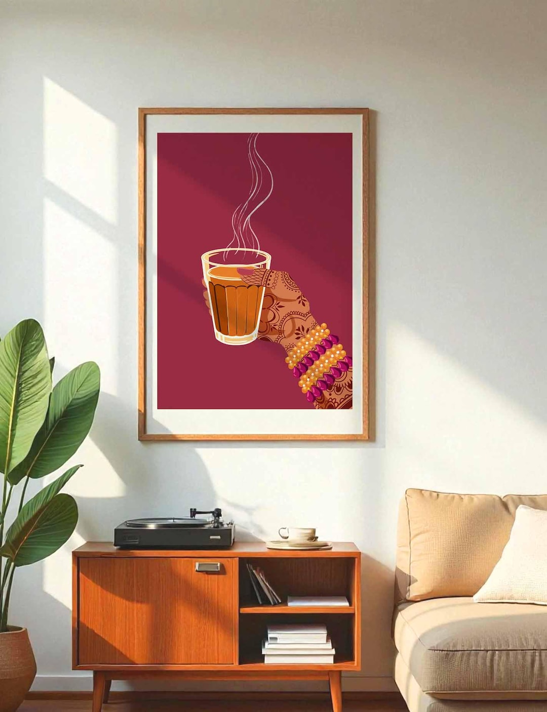 Chai Wall Art, Indian Indian Restaurant Art, Desi Kitchen Wall Art ...