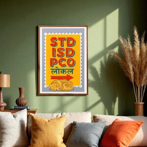 Indian STD ISD Sign Art Print: Nostalgic Retro Decor (digital Download ...