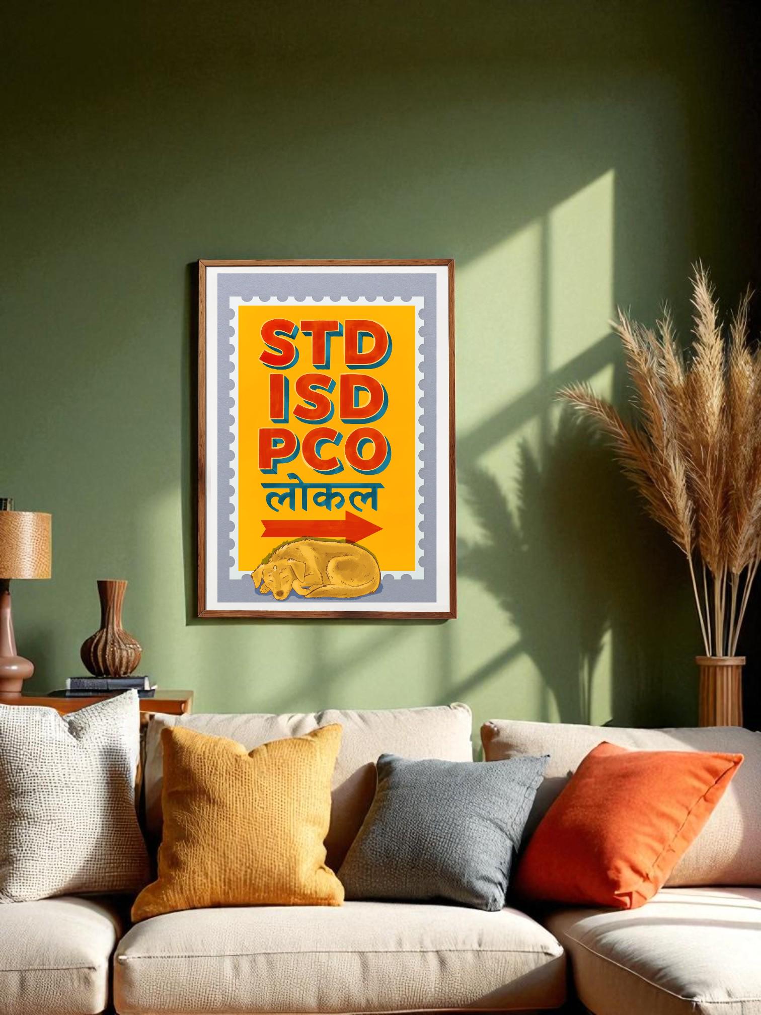 Indian STD ISD Sign Art Print: Nostalgic Retro Decor (digital Download ...