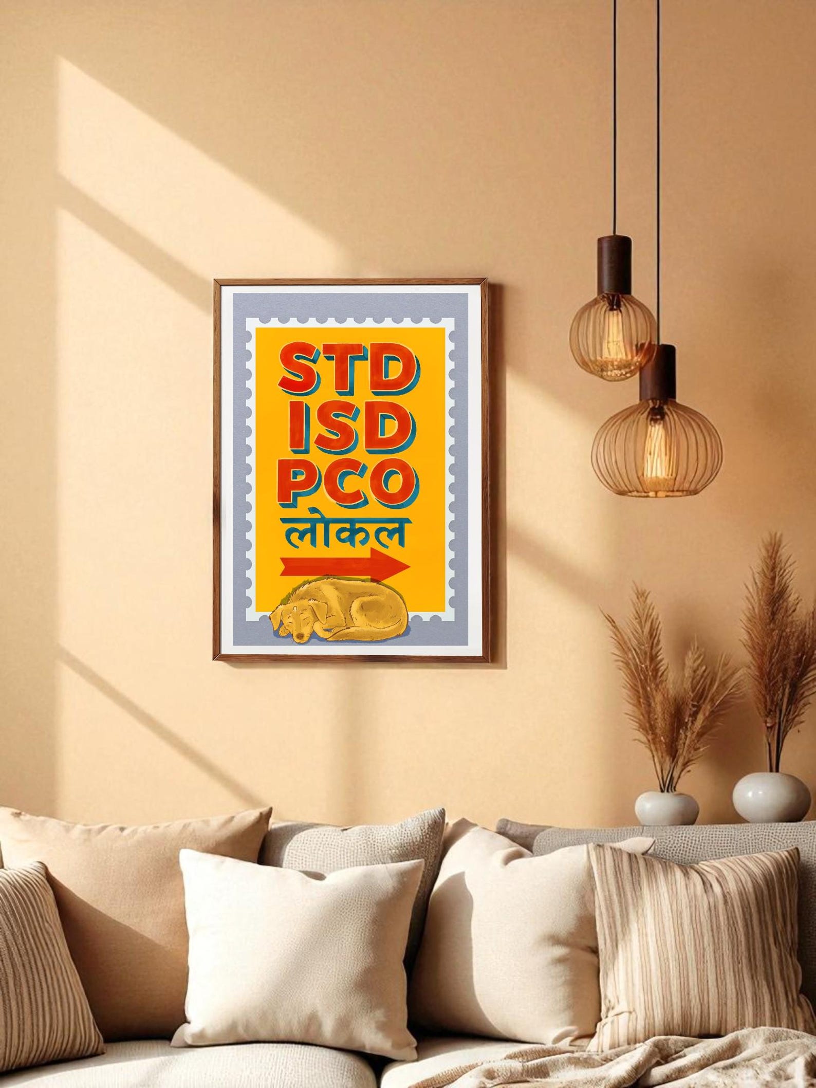 Indian STD ISD Sign Art Print: Nostalgic Retro Decor (digital Download ...