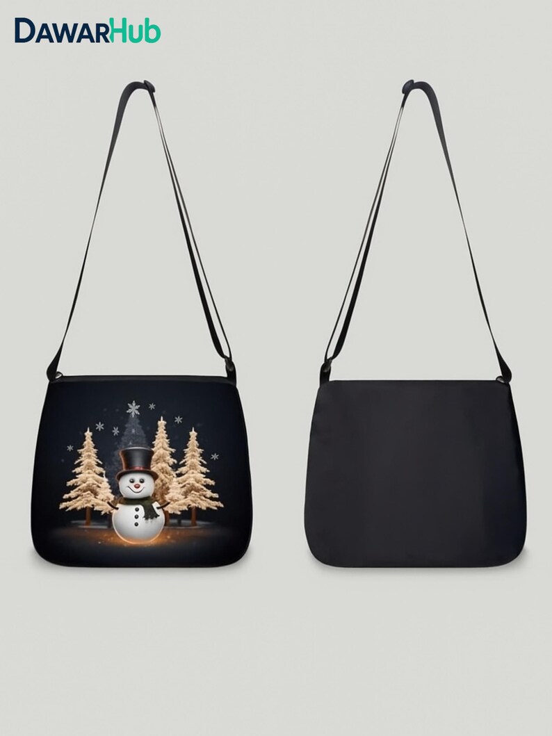Christmas Snowman Crossbody Bag, Holiday Party Purse - Etsy