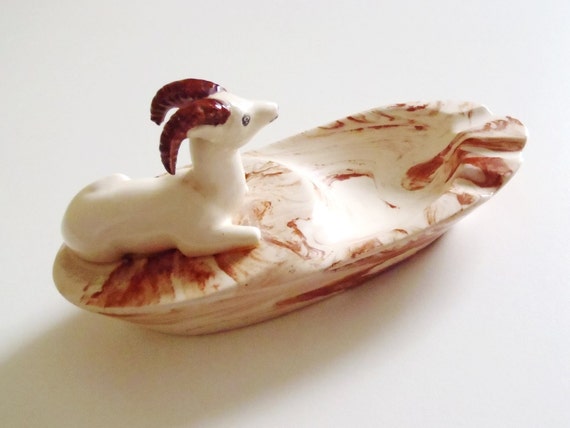 Alaskan Dall Sheep Ashtray Swirled Cream & Brown Native Cook - Etsy