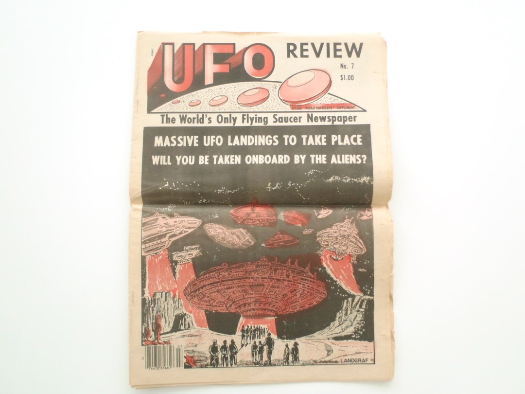 UFO Review—mr. UFO Timothy Green Beckley, Editor: 24-page 1980 Saucer Tabloid Issue No. 7 ...