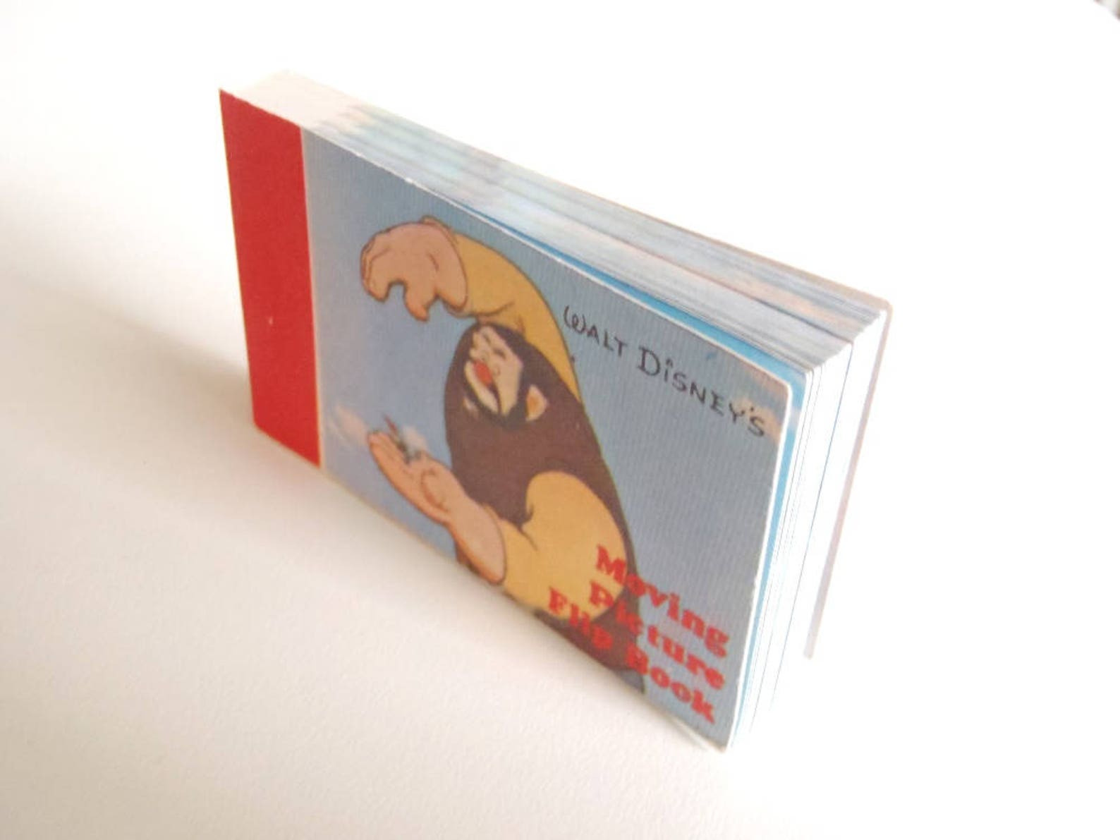 One Walt Disney Productions Flip Book Small Animation Booklet | Etsy