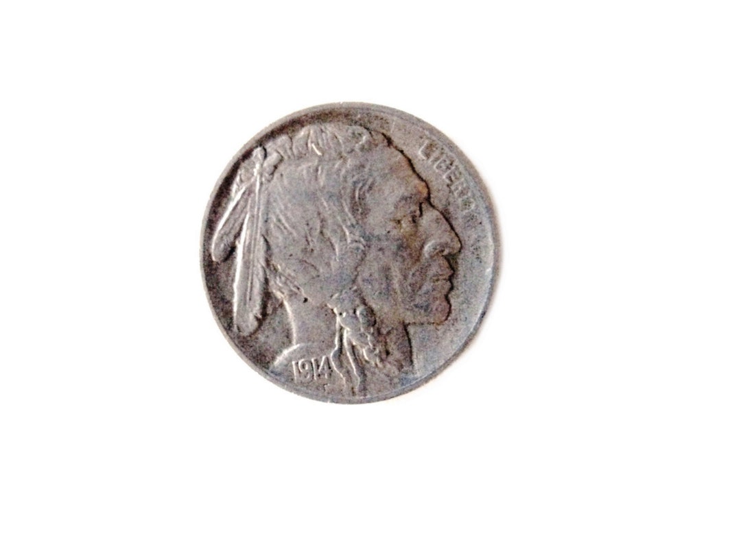 1914-S Buffalo Nickel - Native American Chief on Obverse, Bison on ...