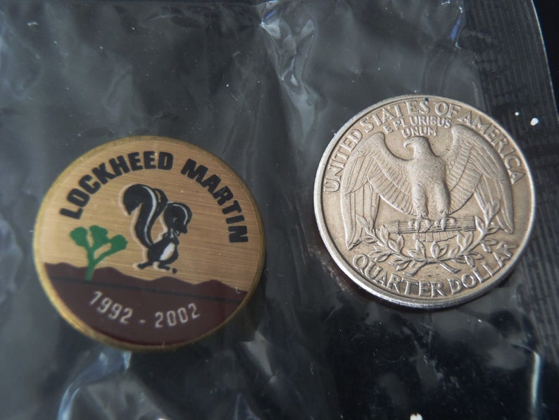 Lockheed Martin ADP Skunk Works 1992-2002 Rare Aviation Pin UFO ...