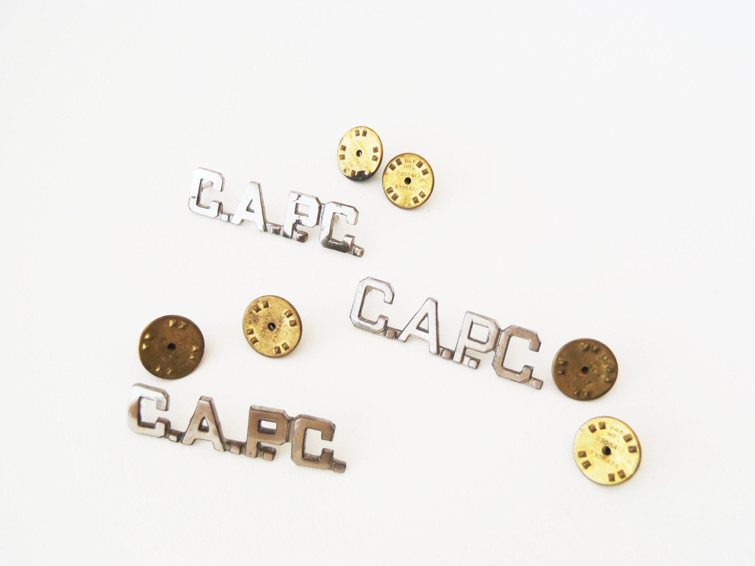 Collectibles Militaria 2 Silvertone Collar Device Lot of 3 Civil Air ...