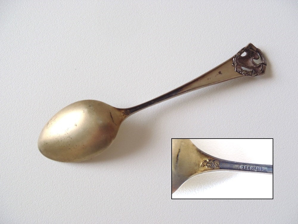 Vintage Louisiana Sterling Silver Souvenir Spoon Weidlich Sterling ...