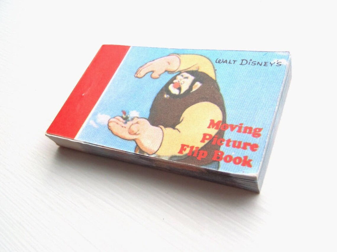 One Walt Disney Productions Flip Book Small Animation Booklet | Etsy