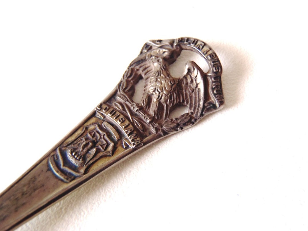 Vintage Louisiana Sterling Silver Souvenir Spoon Weidlich Sterling ...