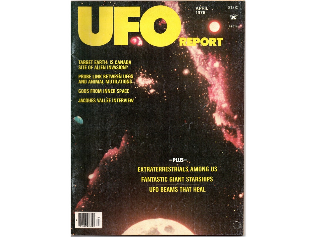 SAGA UFO REPORT Magazine April 1976 Original Vintage Newsstand ...