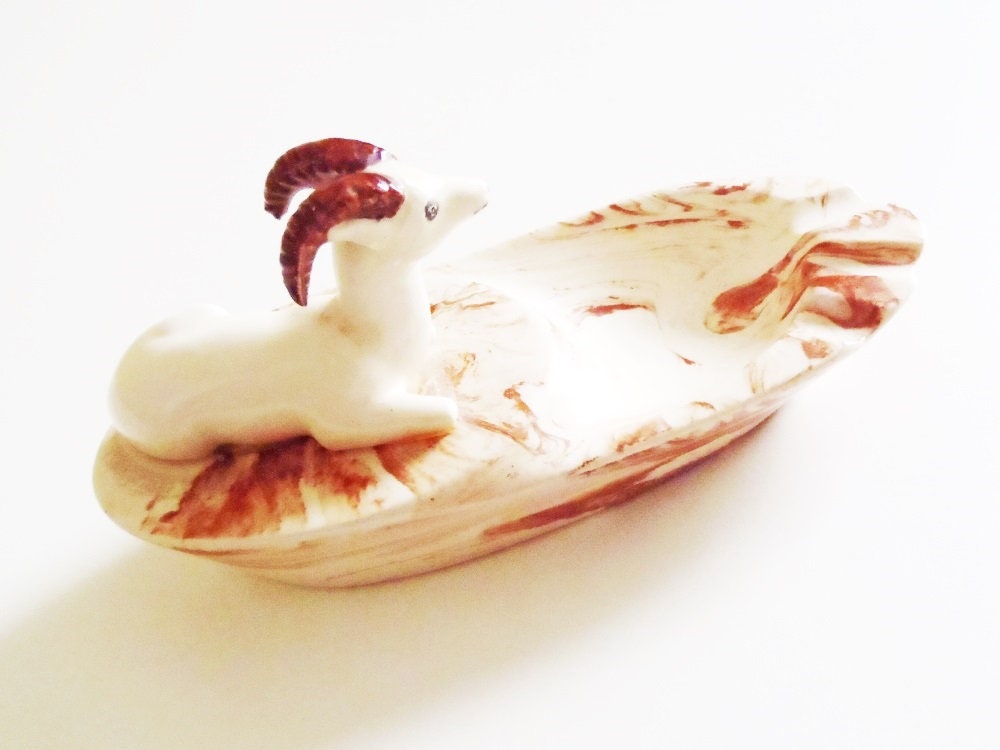 Alaskan Dall Sheep Ashtray Swirled Cream & Brown Native Cook - Etsy