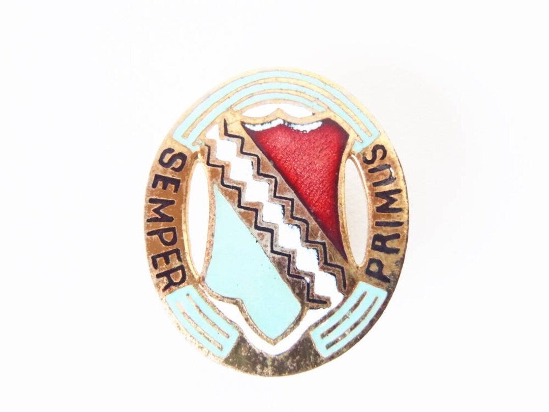 US Army DUI Pin 1st Infantry Regiment Vintage Late 1940s to Early 1950s ...