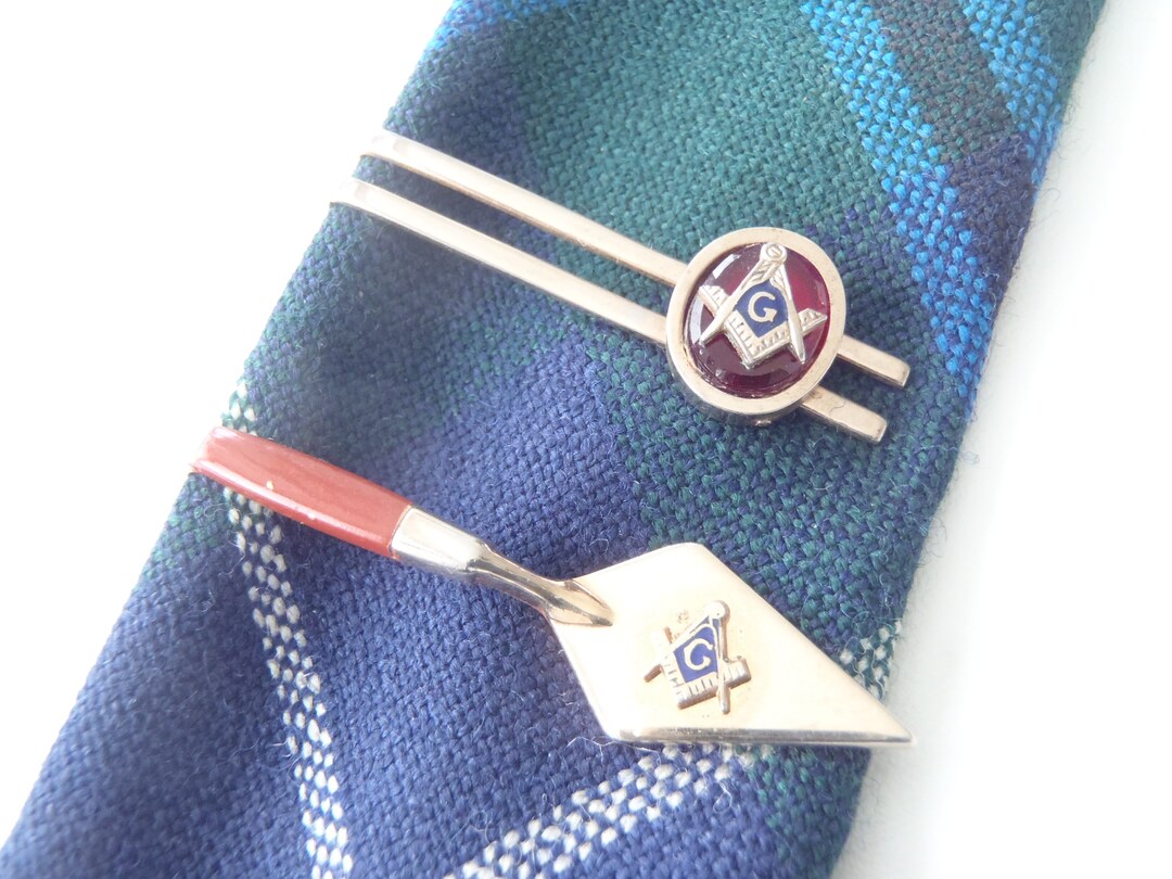 Tie Clips Lot of 2 Vintage 60s Masonic Necktie Clasps: 1 Classic ...