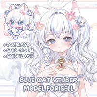 Berryneko Live2d Vtuber Model – Strawberry Cat, Vtube Studio Ready ...