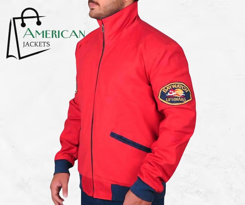 Limited Edition Baywatch David Hasselhoff Jacket – Lifeguard Style Men ...