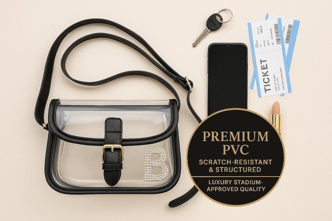 Custom Clear Stadium Bag, Personalized Small Crossbody Bag With ...