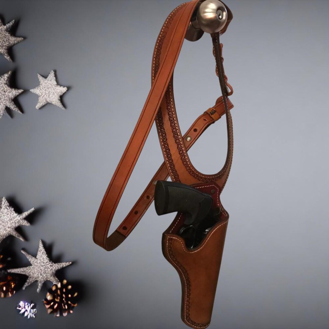 Shoulder Holster Western Cartridge Pure Leather Single Side Right or ...