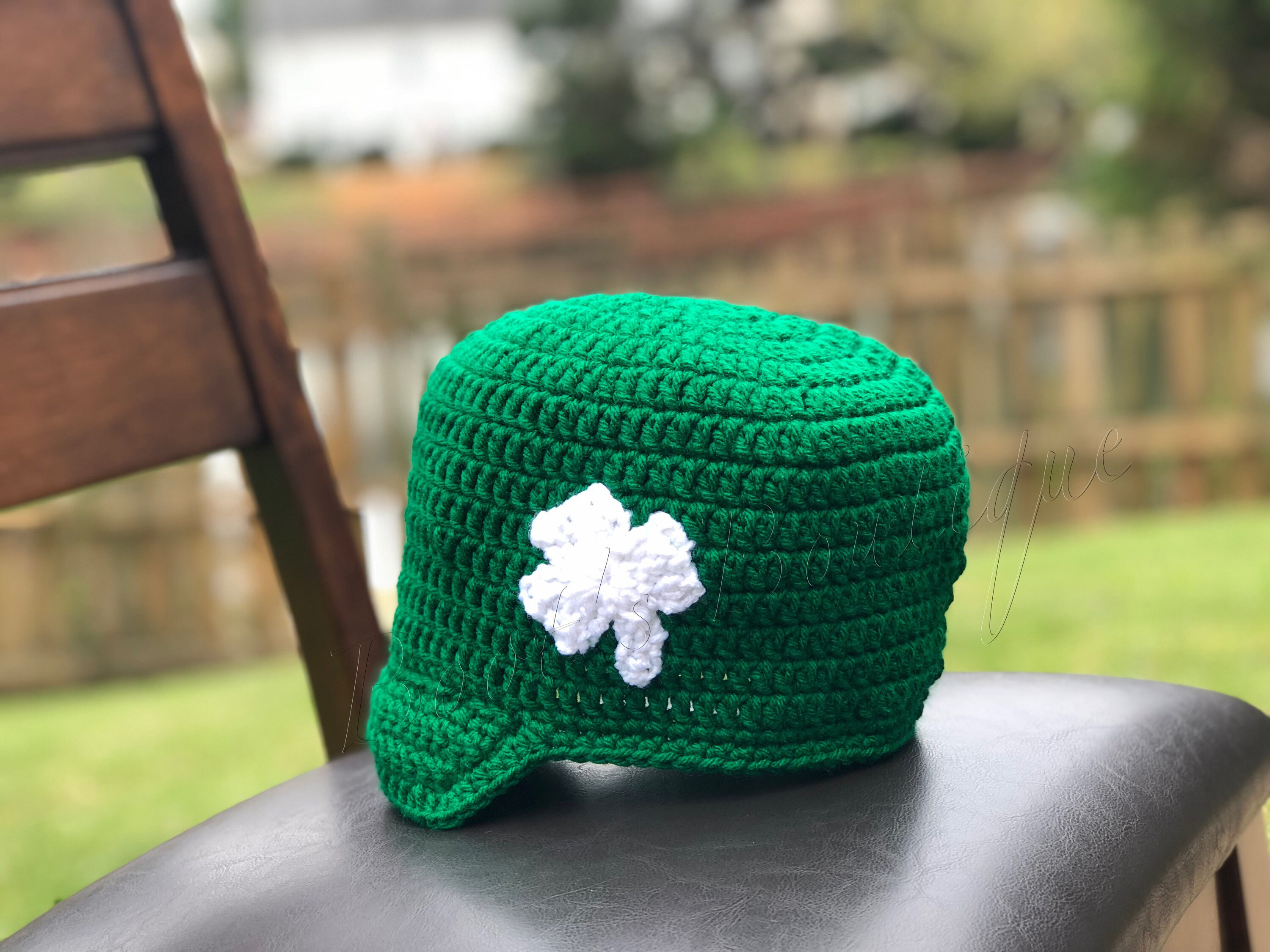 Shamrock Hat, Crochet Shamrock Hat, St. Patrick's Day Hat, Holiday Hat ...